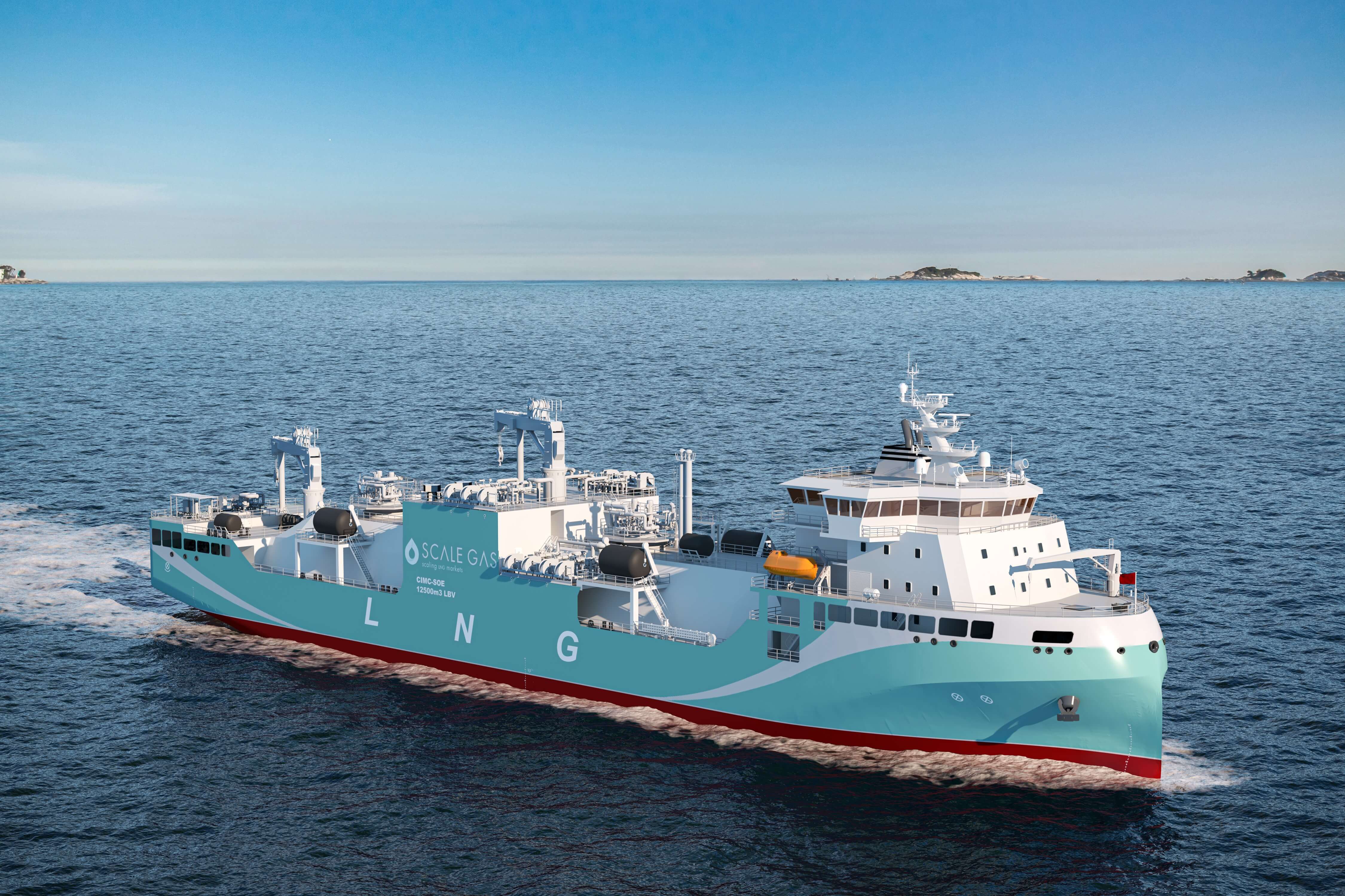 CIMC SOE held keel-laying ceremony for 12,500m³ LNG bunkering vessel